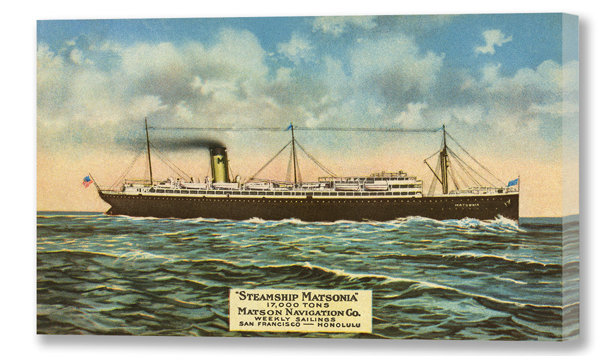 Steamship Matsonia, Postcard, 1914
