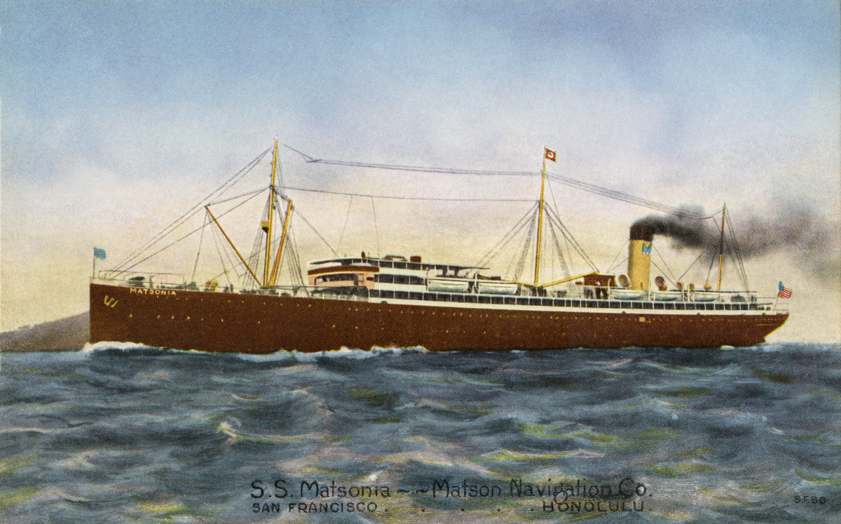 S.S. Matsonia, Postcard, 1914