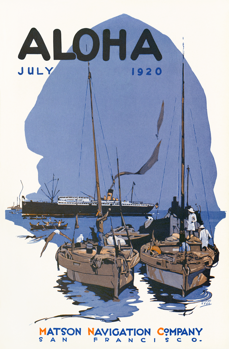Aloha, July 1920, Matson Lines Magazine Cover