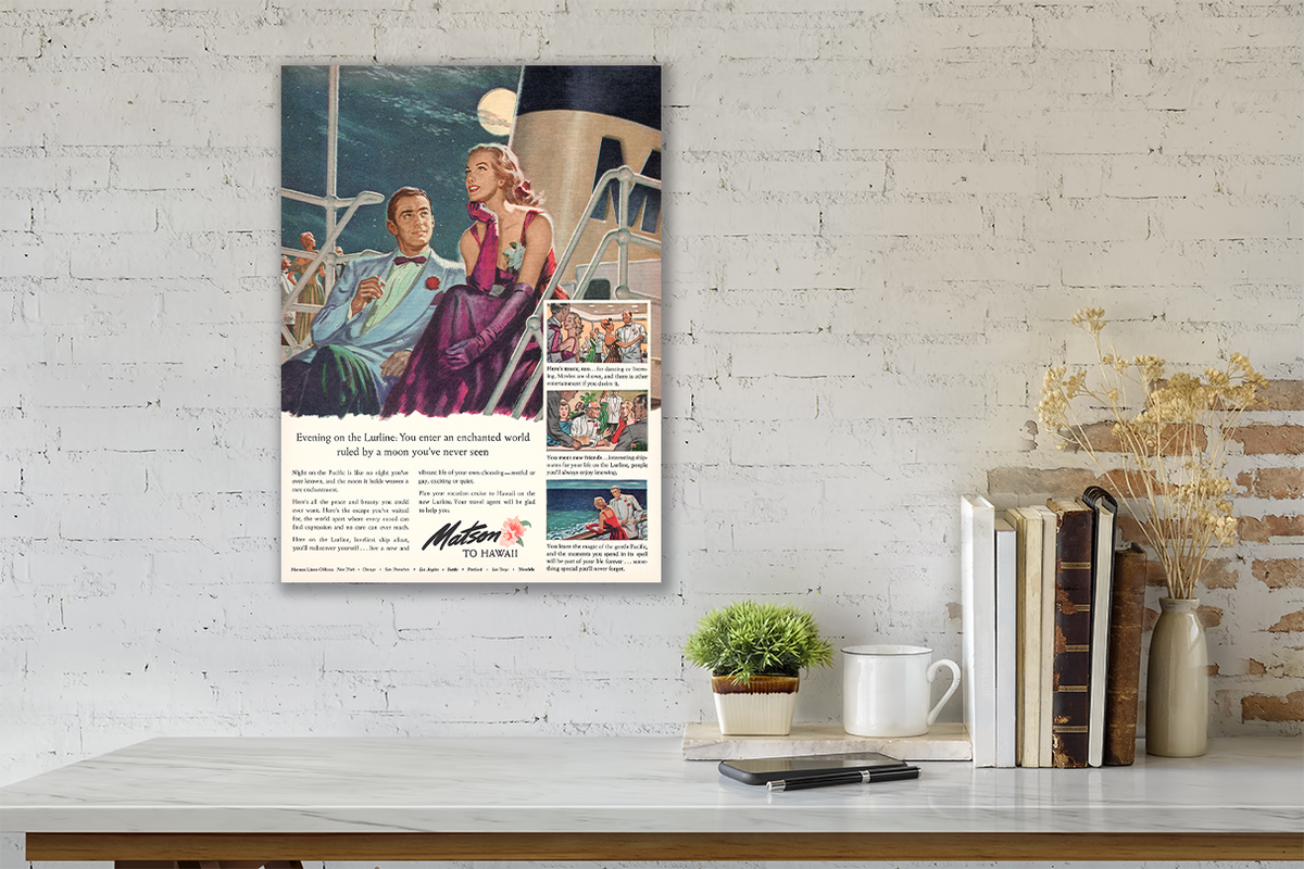 Evening on the Lurline, Matson Lines Advertisement, 1948