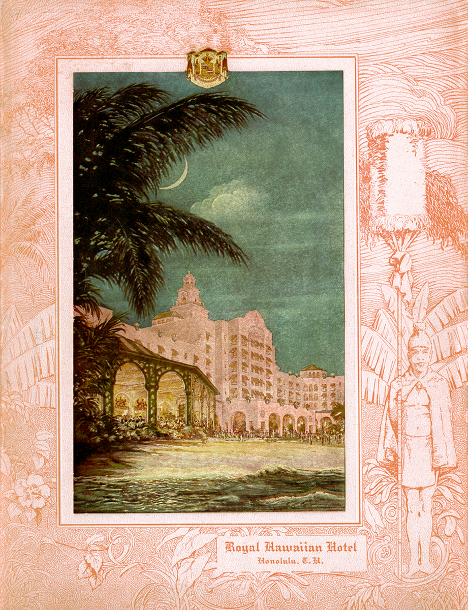 Royal Hawaiian Opening Night, Matson Lines Menu Cover, February 1, 192